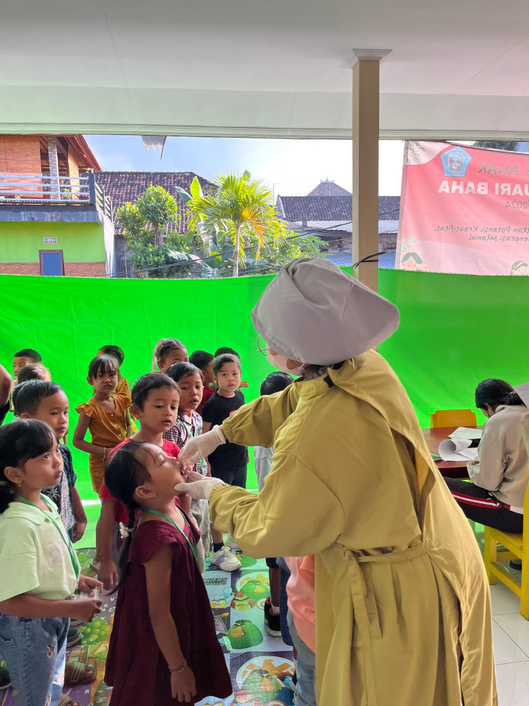 Pelaksanaan PIN Polio di Desa Baha | Desabaha Badung